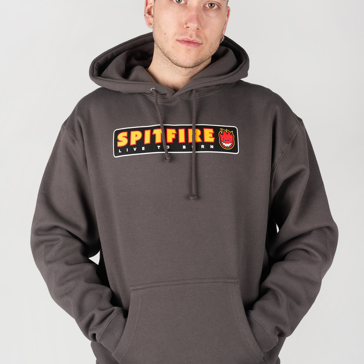 LTB Spitfire Hoodie in charcoal für Herren – TITUS