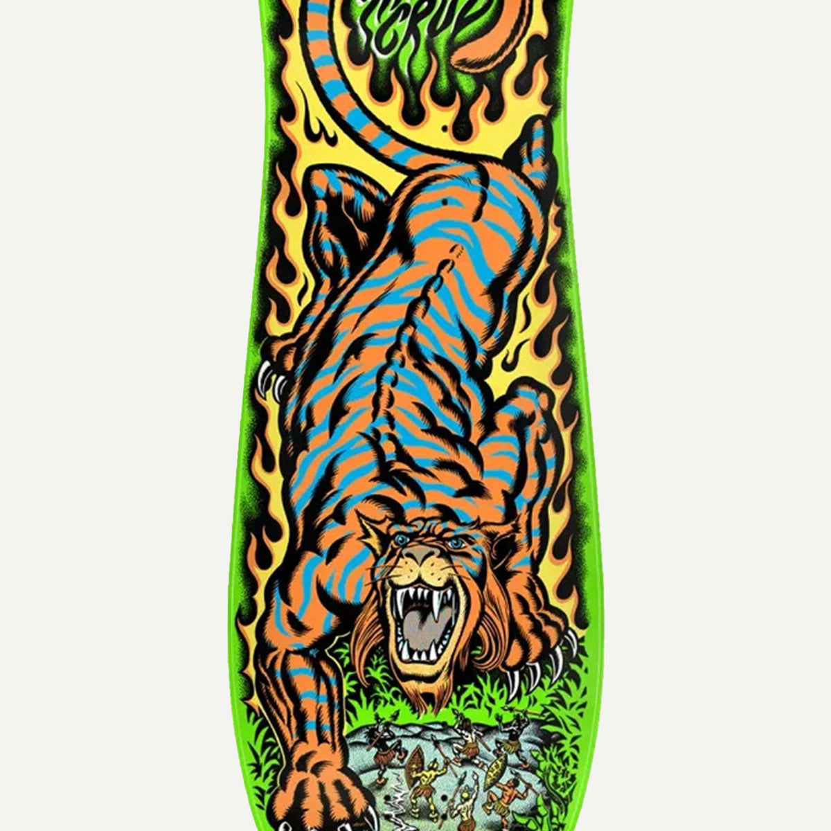 Salba Tiger Reissue Santa-Cruz Deck in matt-neon-green – TITUS