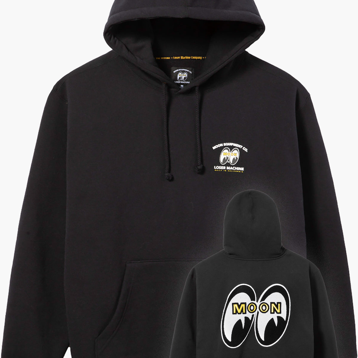 x Mooneyes Belmont Loser-Machine Hoodie in black für Herren – TITUS