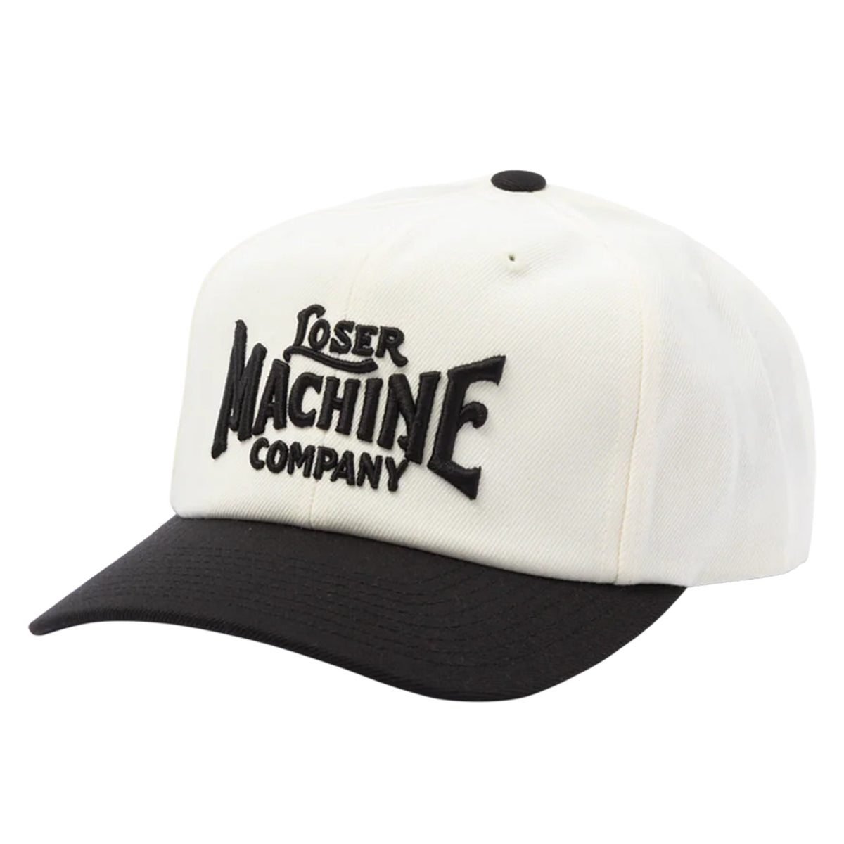 Ronnie Snapback Low Loser-Machine Cap in white-black – TITUS