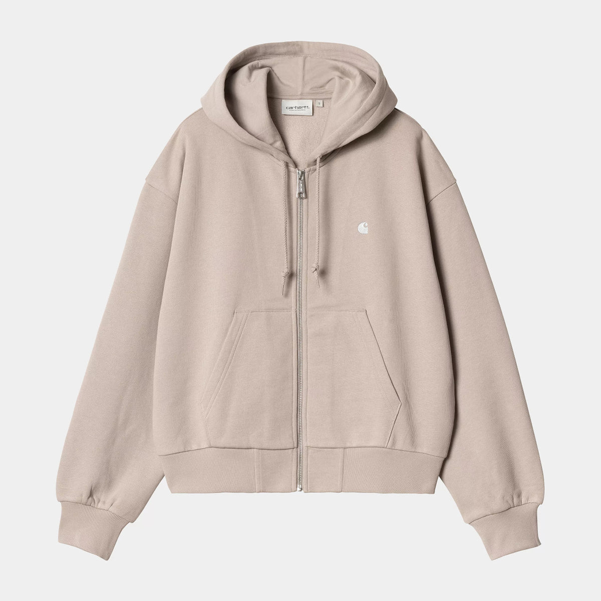 W' Casey Carhartt WIP Zip-Hoodie in duskybeige-silver für Damen – TITUS