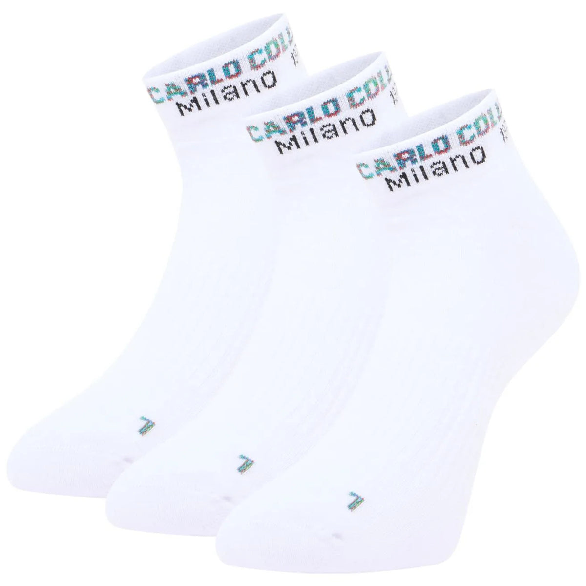 Sport Sneaker Socks 3 Pack Carlo Colucci Socken in white – TITUS