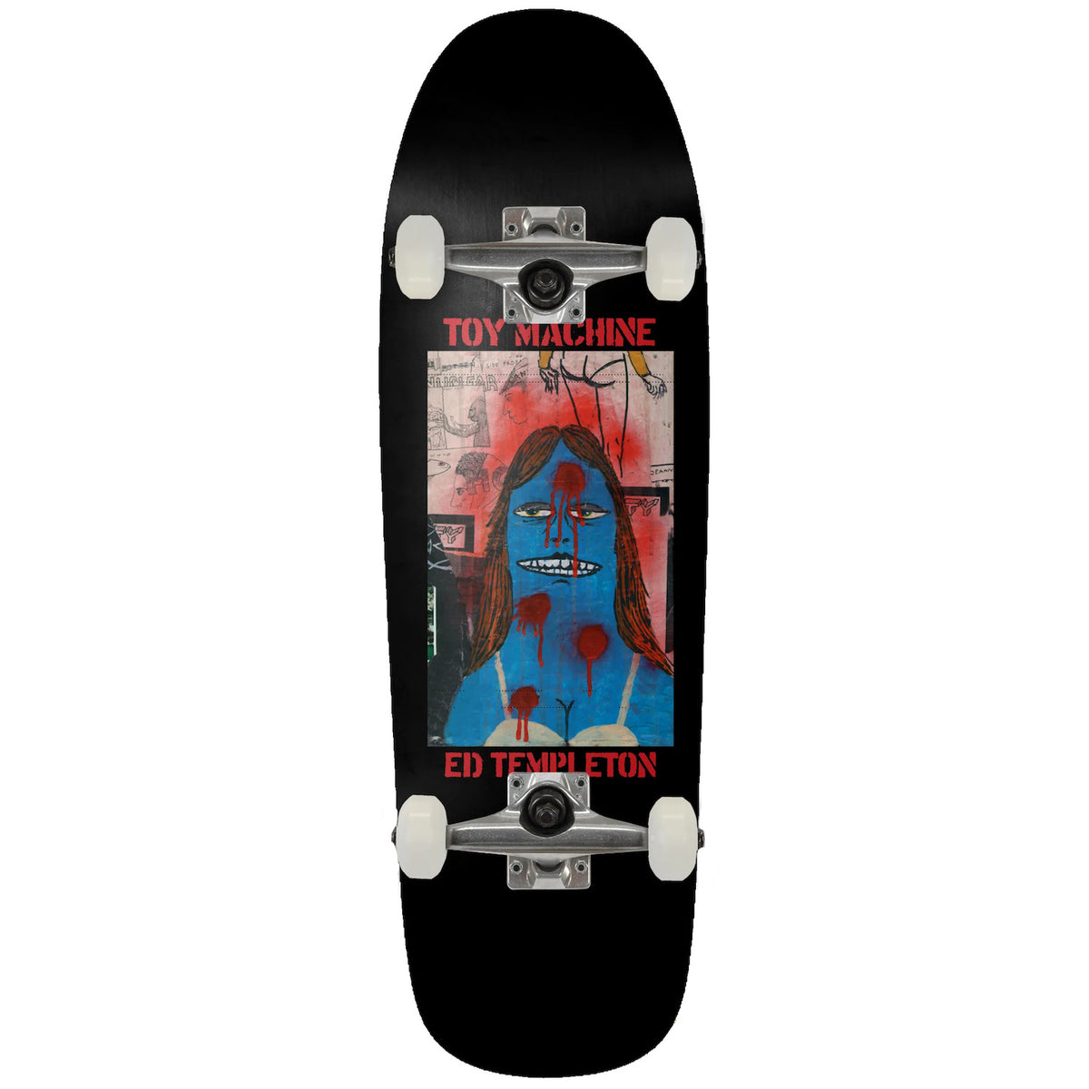 Templeton Graffiti Toy-Machine Komplettboard in black – TITUS