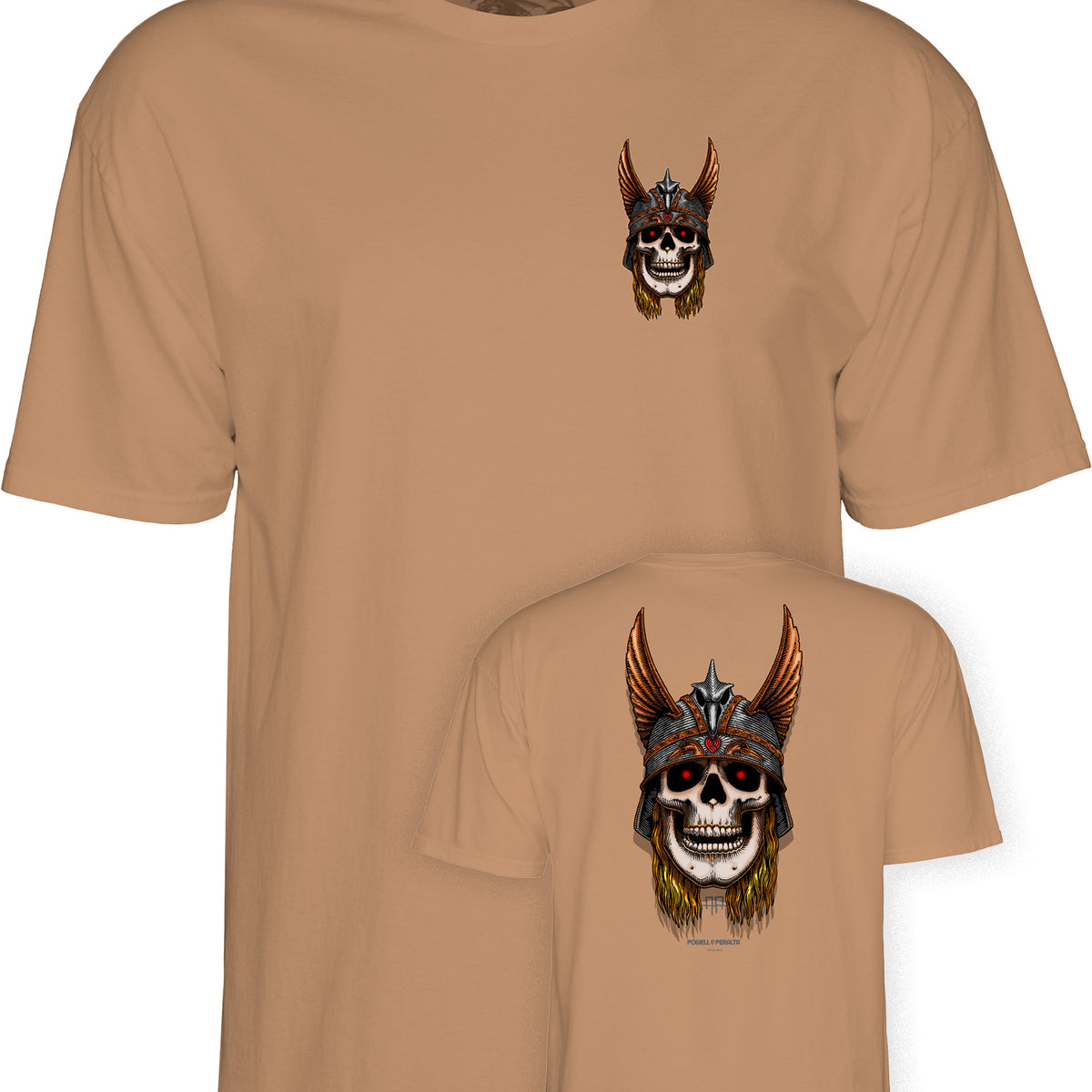 Andy Anderson Skull Powell-Peralta T-Shirt in oldgold für Herren – TITUS