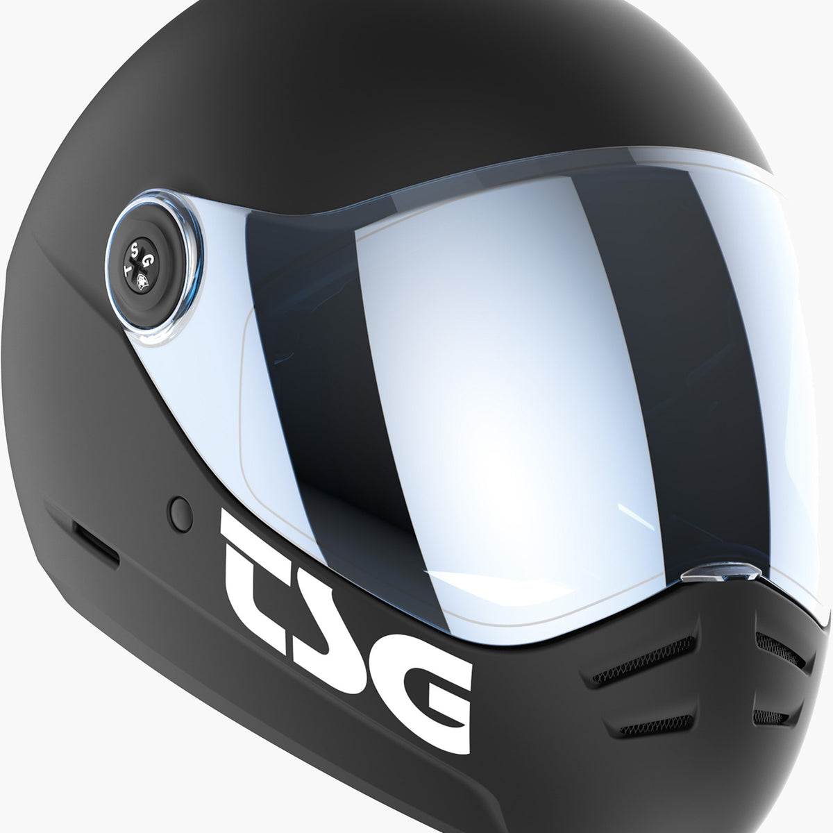 Pass Pro 2.0 Solid Color TSG Fullface-Helm in satin black – TITUS