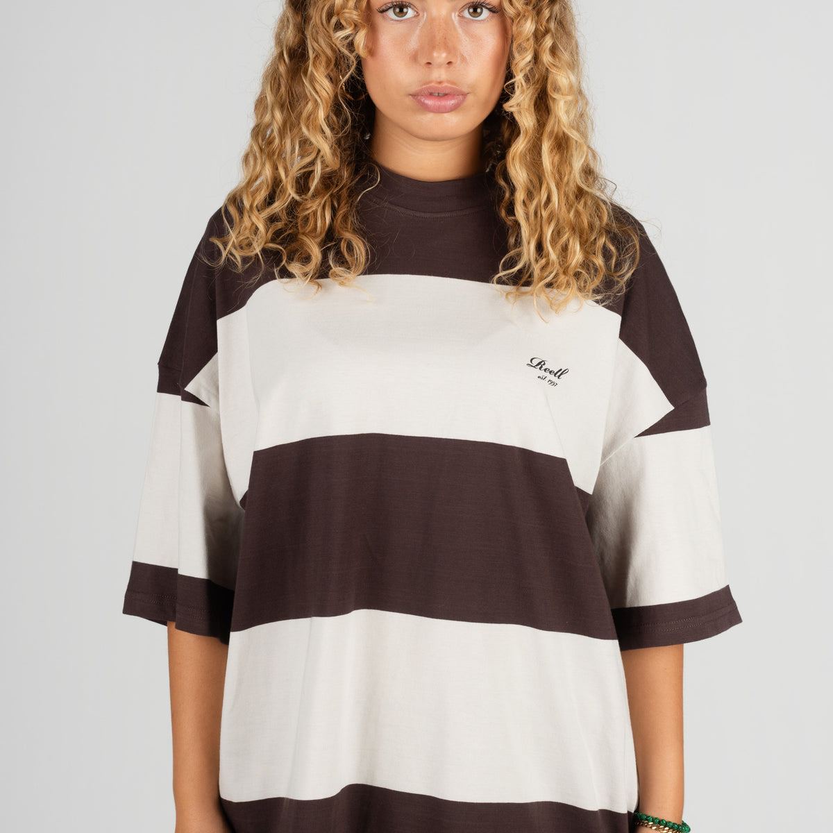 Women Romy Reell T-Shirt in brownstripe für Damen – TITUS