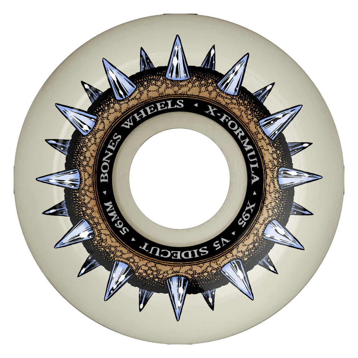 X-Formula Street Cleats 95A V5 Sidecut Bones Wheels Rolle in white – TITUS