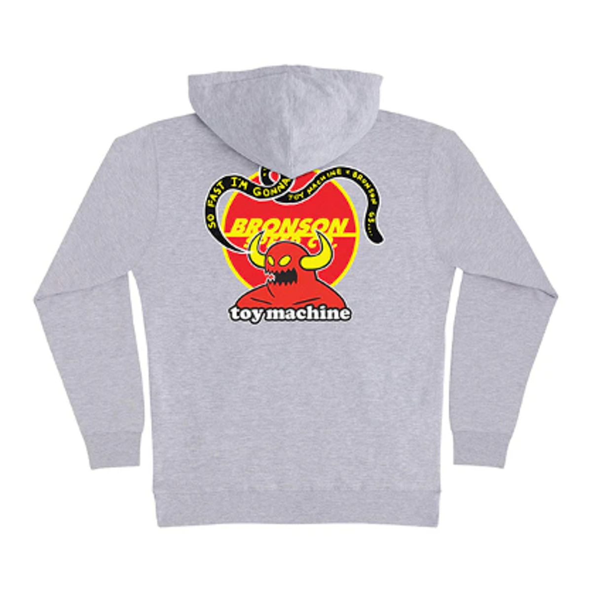 x Toy Machine Bronson Speed Co. Hoodie in grey heather für Herren – TITUS